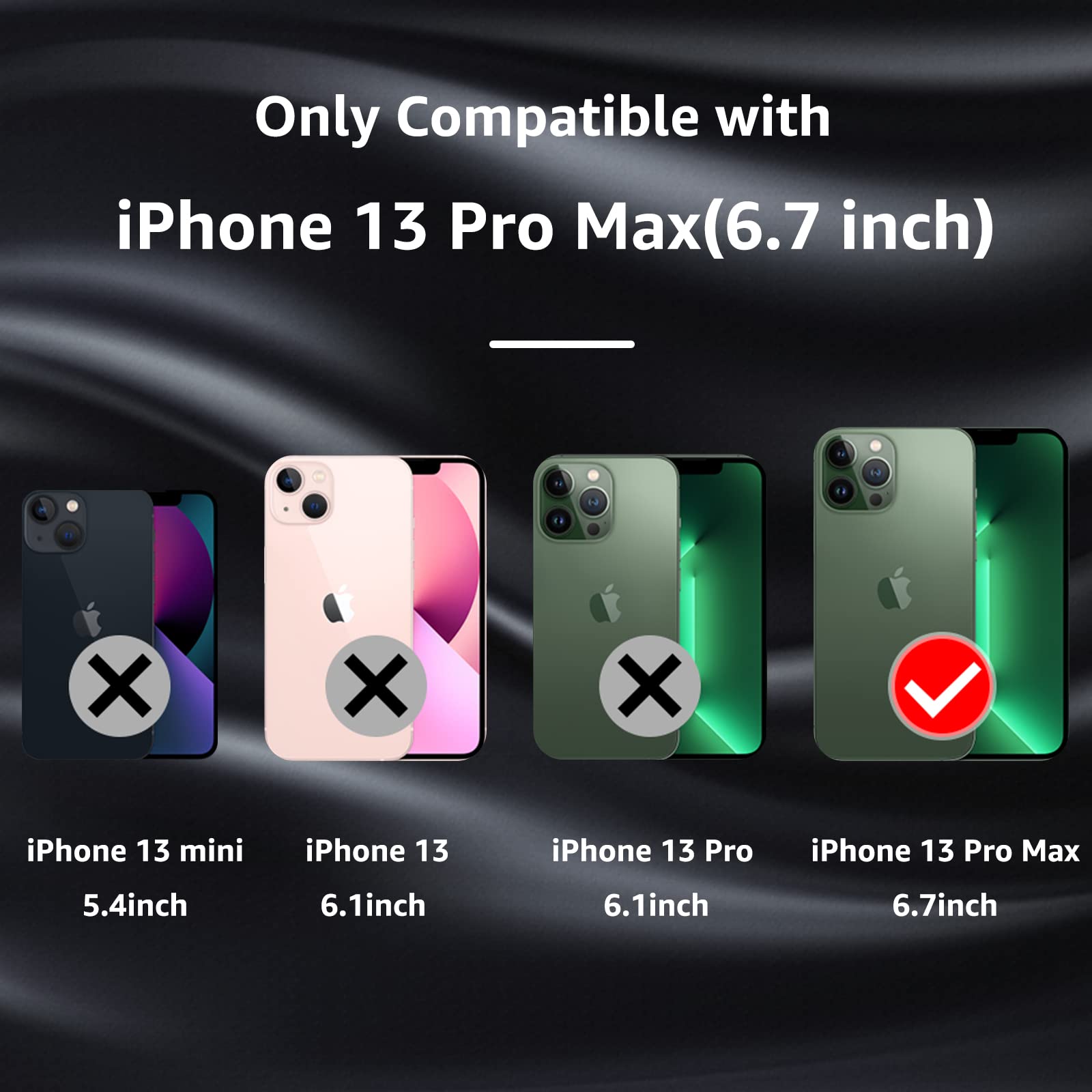MCFANCE Silicone Magnetic for iPhone 13 Pro Max Case, Compatible with MagSafe, Full Camera Protection Soft Anti-Scratch Microfiber Lining for iPhone 13 Pro Max 6.7 inch 2021, Light Orange