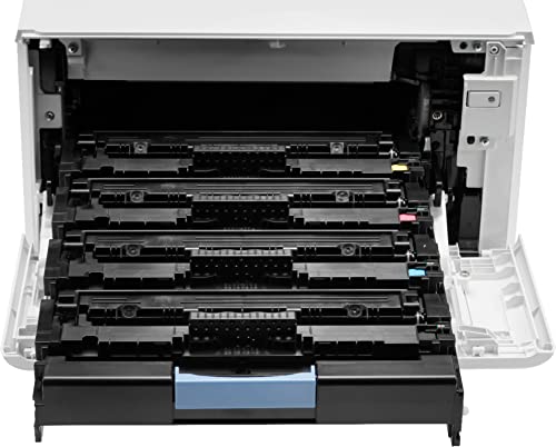 HP Laserjet Enterprise MFP M480f All-in-One Wired Color Laser Printer, White - Print Scan Copy Fax - 4.3" Touchscreen, 29 ppm, Auto Duplex Printing, 50-Sheet ADF, Ethernet, Cbmou External Webcam