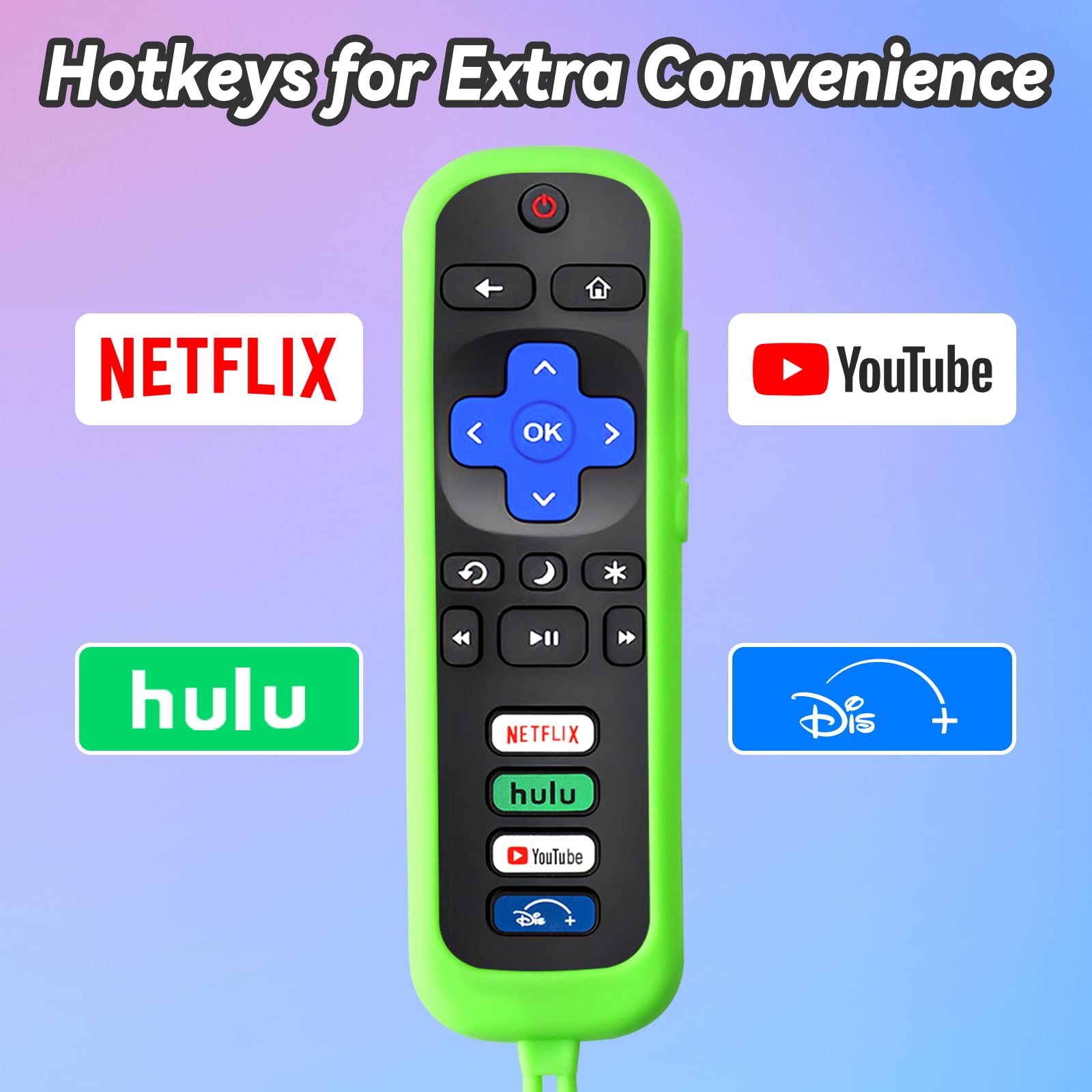 New Universal TV Remote Compatible Only for R-ku TVs Remote,Compatible for TCL R-ku/Hisense R-ku/Onn R-ku TVs (Not for R-ku Stick and Box) (Pack of 2)