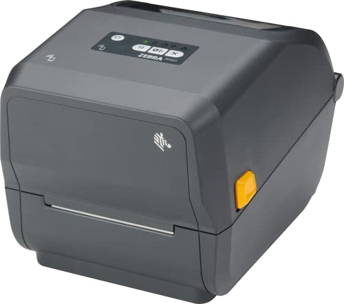 Zebra ZD421 Thermal Transfer Desktop Printer 203 dpi Print Width 4-inch USB Ethernet ZD4A042-301E00EZ | Includes JetSet Label Software
