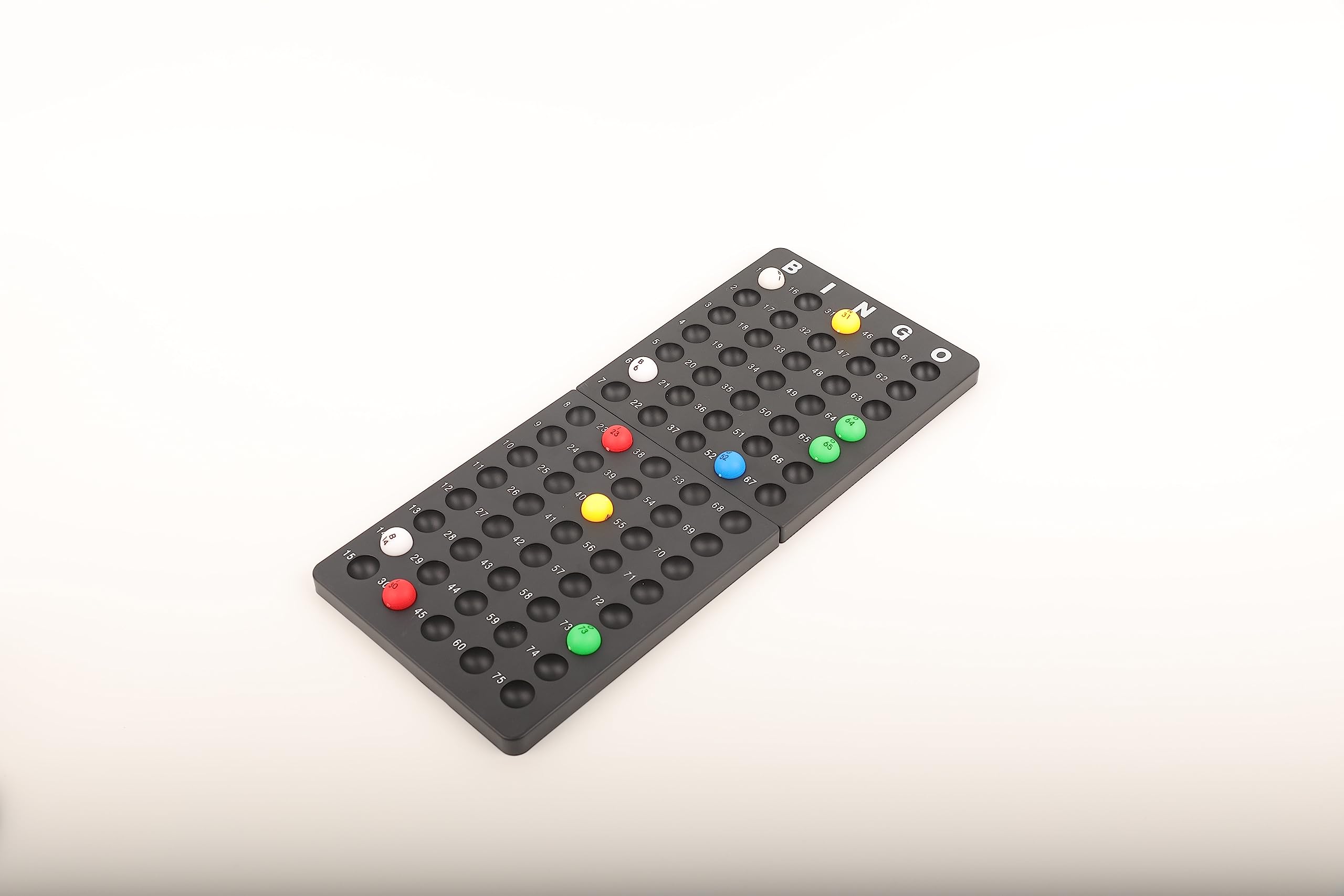 jiujiu&liuliu Deluxe Bingo Game Set with 6 Inch Metal Round Cage, 75 Colored Bingo Balls, 18 Bingo Cards, 150 Mix Bingo Chips and Bingo Master Board
