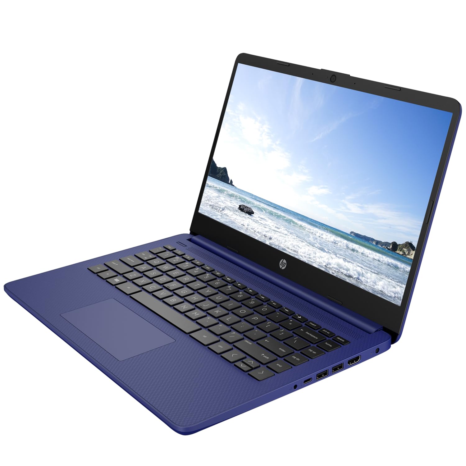 HP Essential Laptop, 14.0" HD Touchscreen, AMD Ryzen 7 5700U (Beats i7-1165G7), 40GB RAM, 2TB PCIe SSD, Webcam, SD Card Reader, Wi-Fi, Windows 11 Home, Blue