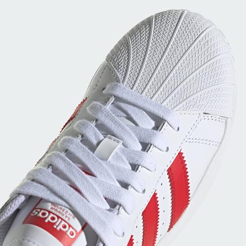 adidas Originals Superstar XLG White/Better Scarlet/Footwear White Men's 10.5, Women's 11.5 Medium