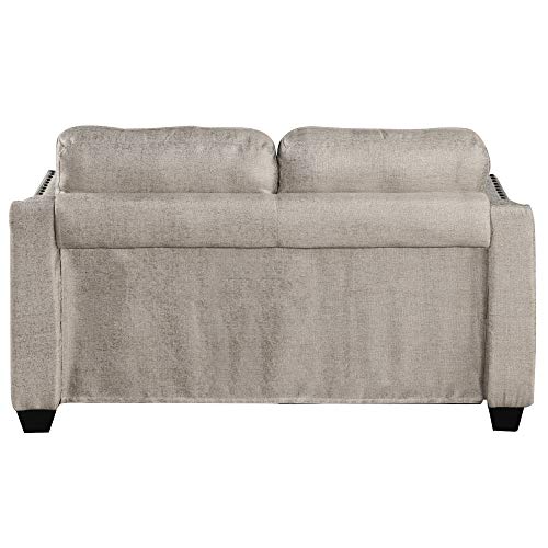 FULife 3-Piece Three Seaters Sofa Loveseat and Single Chair Living Room Furniture Set,Modern Button Tufted Upholstered Modular Sectional Couch for Aprtment/Office/Studio, Beige 77.2 in