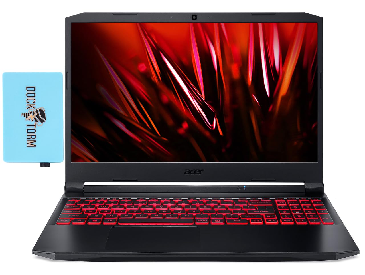 acer Nitro 5 Gaming Laptop 15.6" FHD 144Hz IPS (Intel i7-11800H 8-Core, 32GB RAM, 512GB PCIe SSD, GeForce RTX 3050 Ti 4GB, Backlit KYB, WiFi 6, Win 11 Home) with Dockztorm Dock