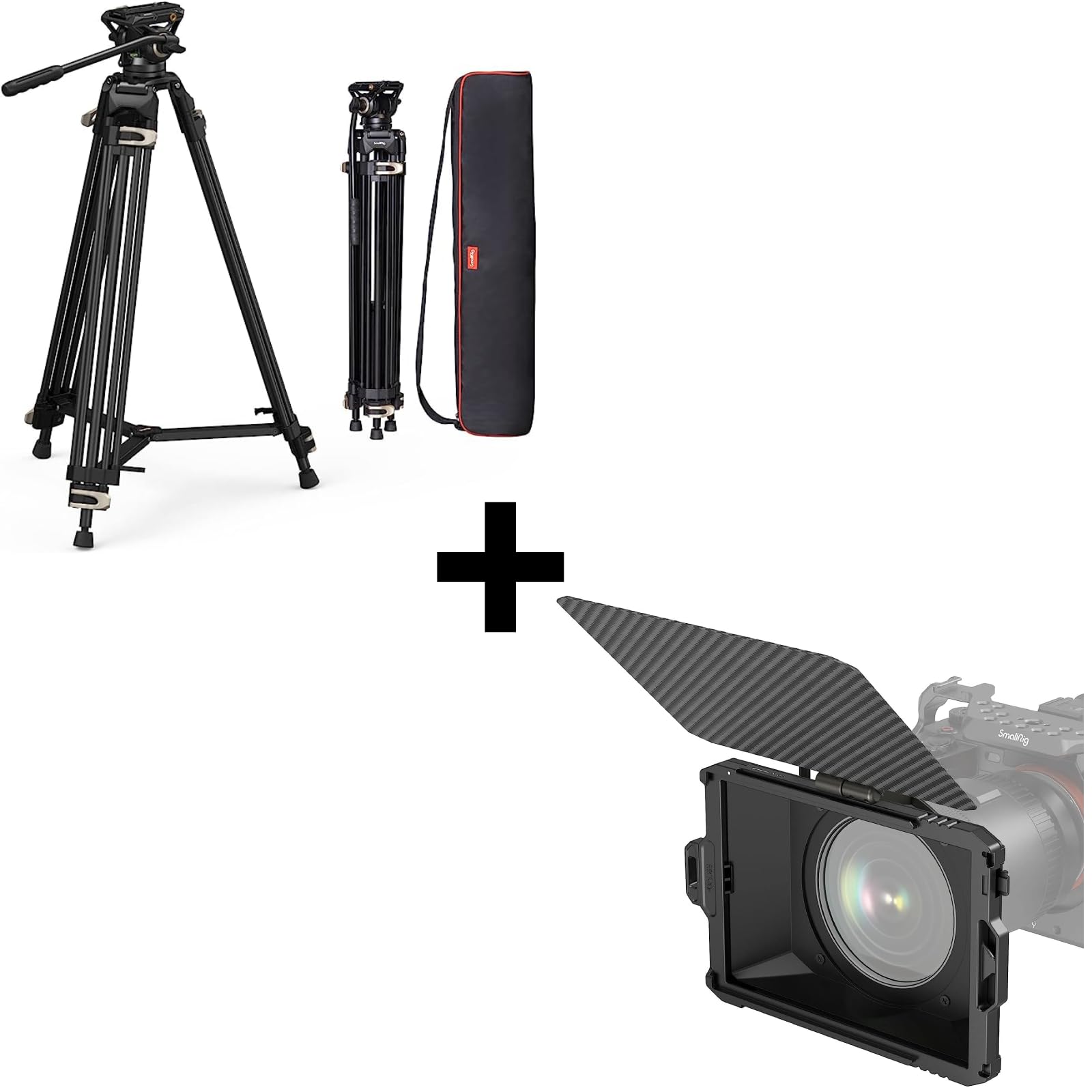 Bundle:SmallRig AD-01 Video Tripod + SmallRig Mini Matte Box Lite