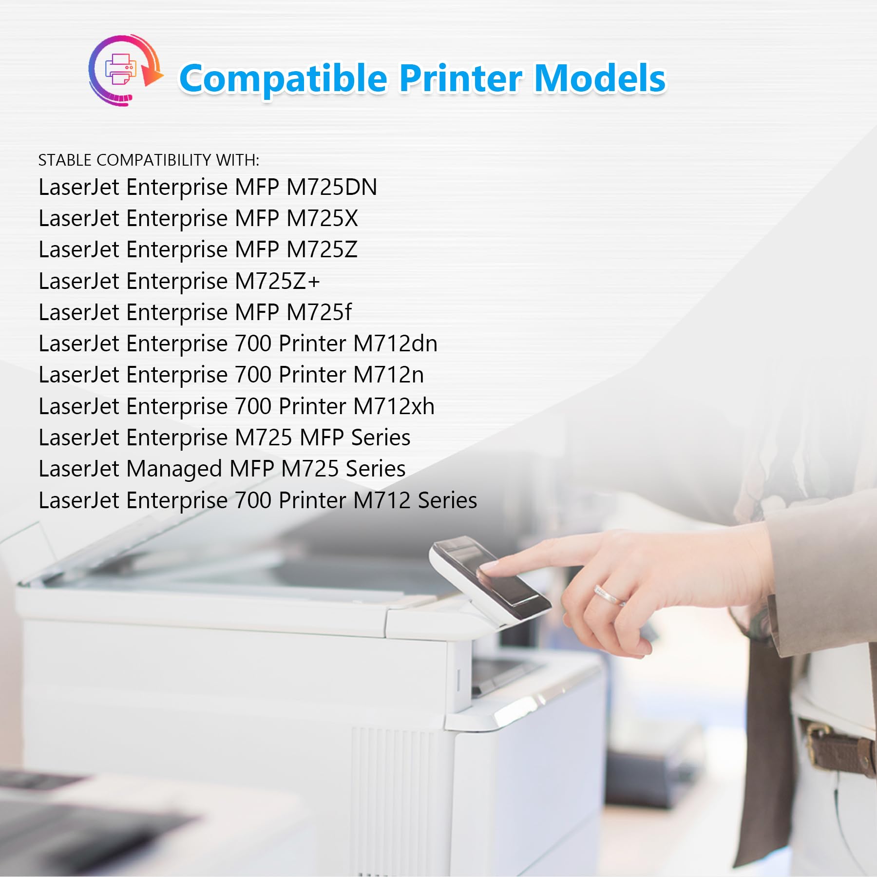 14X Black High Yield Toner Cartridge with Chip (3-Pack) | 14X Toner Replacement for HP 14X Toner 14A CF214A Compatible with Laser Enterprise M712 Series, Laser Enterprise MFP M725 Series | 14X CF214X