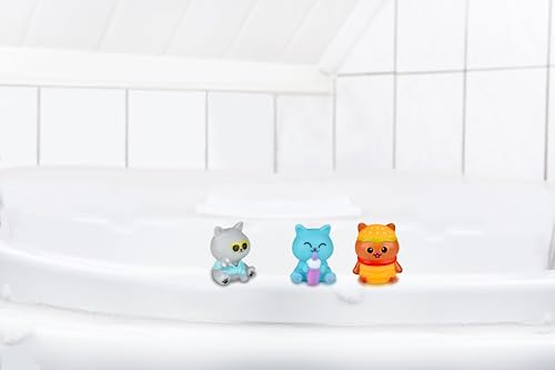 Ten (10) 2" Rubber Bath Toys Animals with Costumes (Cats in Costume)