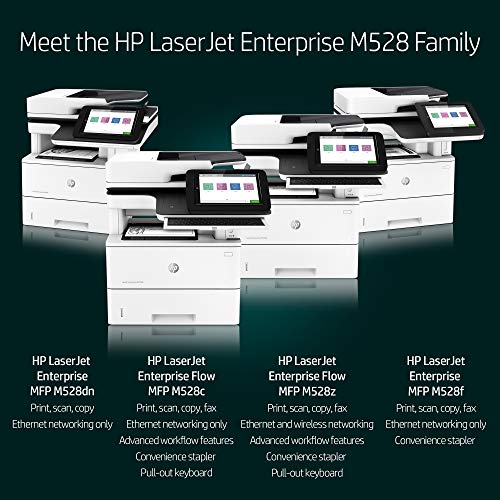 HP LaserJet Enterprise MFP M528f Monochrome All-in-One Printer with built-in Ethernet & 2-sided printing (1PV65A)
