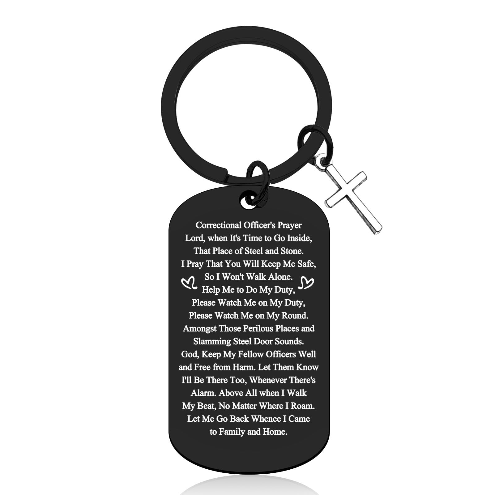 Vadaka Correctional Officer Gifts for Men Religious Keychain for Correctional Officer Prison Officer Gift Christian Keychain for Prison Faith Gift Birthday Thanksgiving Day Christmas Gift from Wife