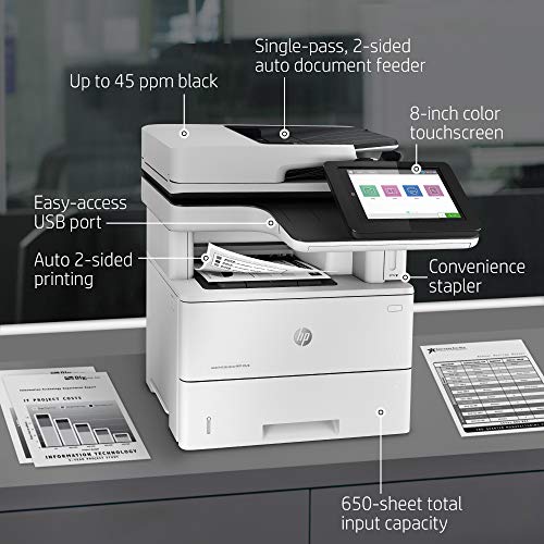 HP LaserJet Enterprise MFP M528f Monochrome All-in-One Printer with built-in Ethernet & 2-sided printing (1PV65A)