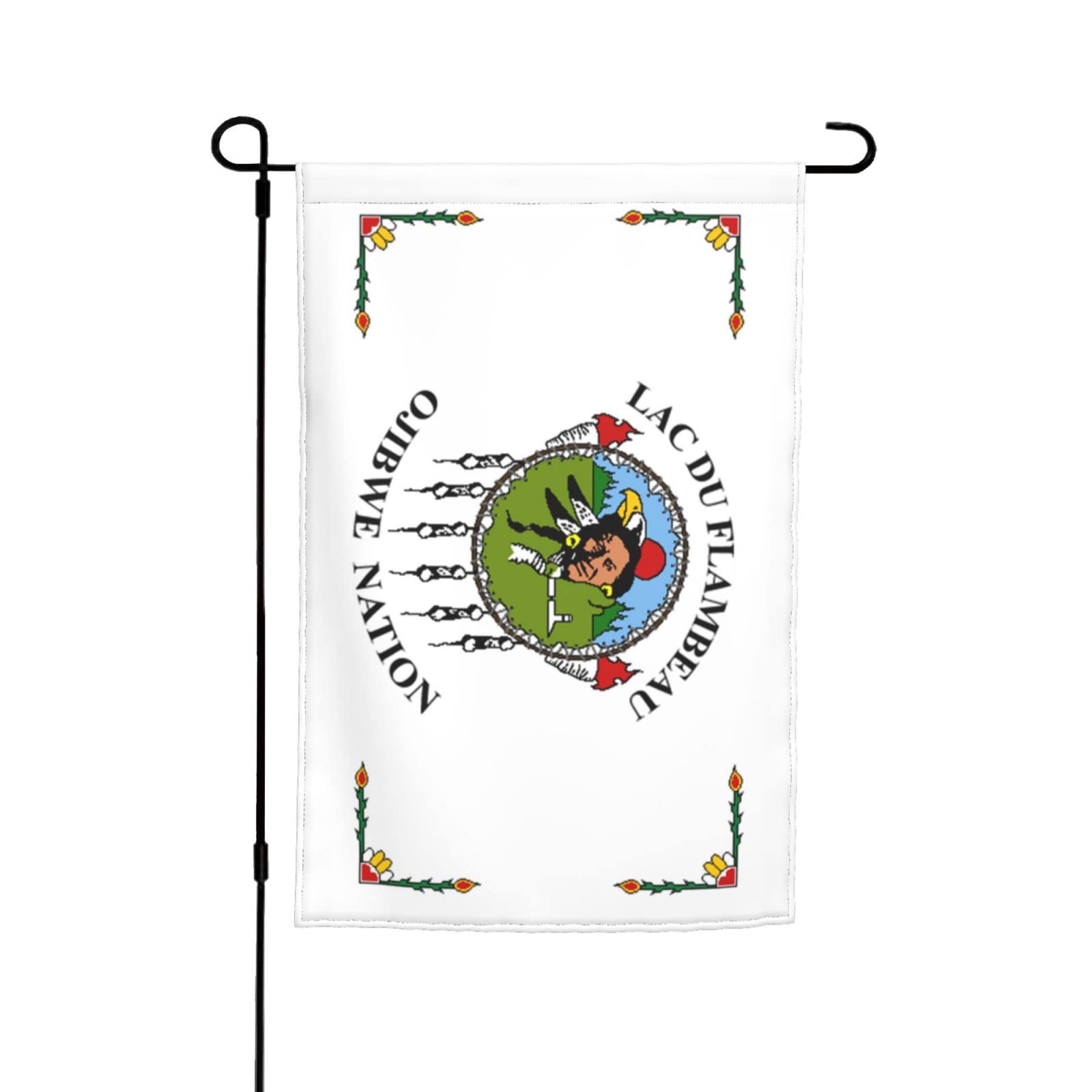 LIICHEES Flag Of The Lac Du Flambeau Ojibwe Nation Garden Flag 12x18 Inch Double Sided Outside Decoration Banner Yard Welcome Flags Home Decor Flags