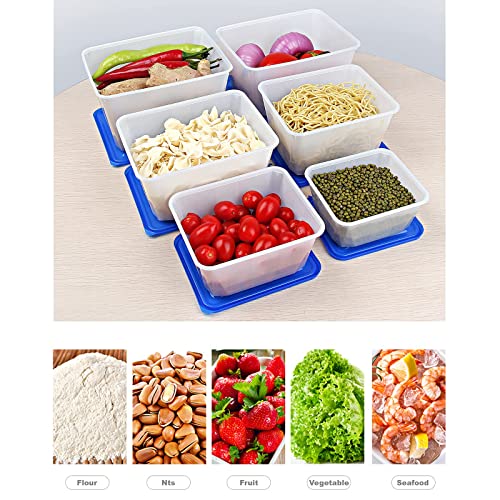 YESOON [30 Pack] Reusable Freezer Food Storage Containers with Lids [26oz-40oz-70oz] Plastic Meal Prep Container Sets Bento Box BPA Free Freezer & Microwaveable & Dishwasher Safe