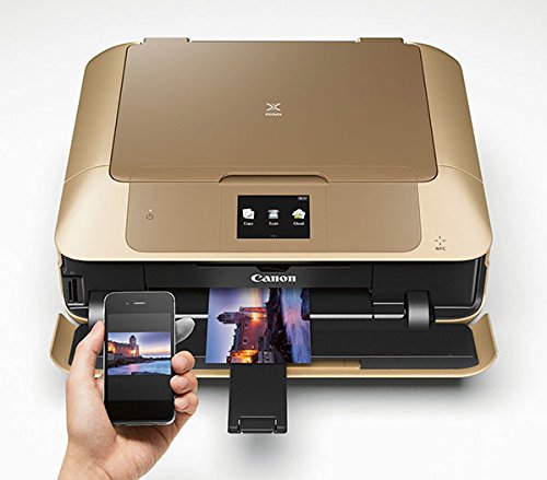 Canon MG7720 Wireless All-In-One Printer with Scanner and Copier: Mobile and Tablet Printing, with Airprint™ and Google Cloud Print compatible, Gold