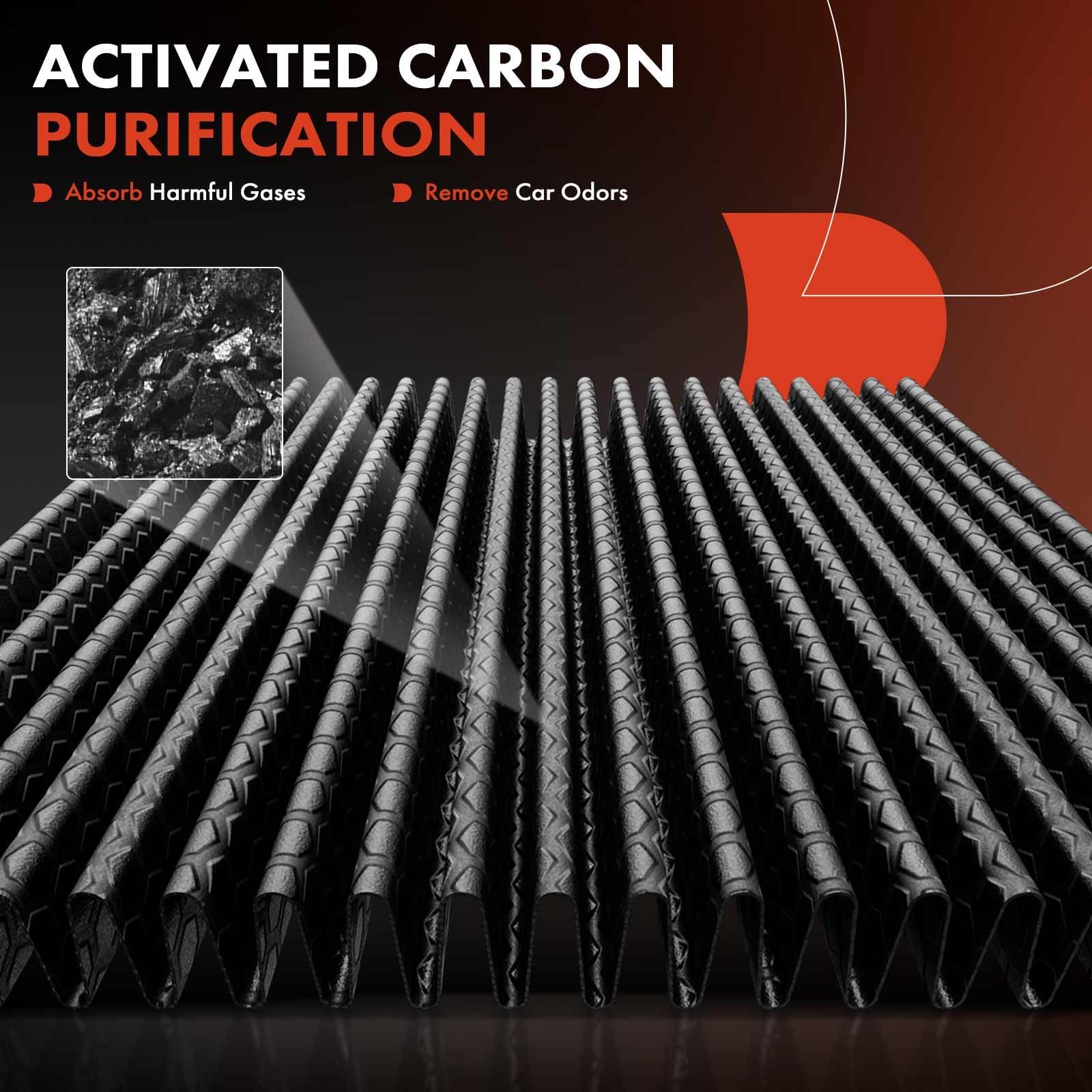 A-Premium Cabin Air Filter with Activated Carbon Compatible with Audi Q5 2009-2017, A4 Quattro 2009-2016, A5 Quattro 2008-2017, A4 2009-2016, S5 2008-2018, S4 2010-2016 & Porsche Macan 2015-2018