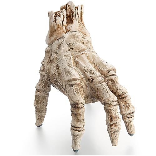 Gorrzai Halloween Animatronics Crawling Zombie Fake Hand Decorations with Creepy Sound Music, Battery Operated Severed Hand Decor Scary Haunted House Holiday Horror Prop for Indoor Outdoor Desk Floor