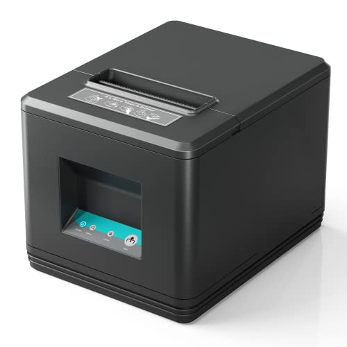 MUNBYN 80mm USB Receipt Printer, POS Printer with Auto Cutter ESC/POS Command Support Windows(Only USB Interface)