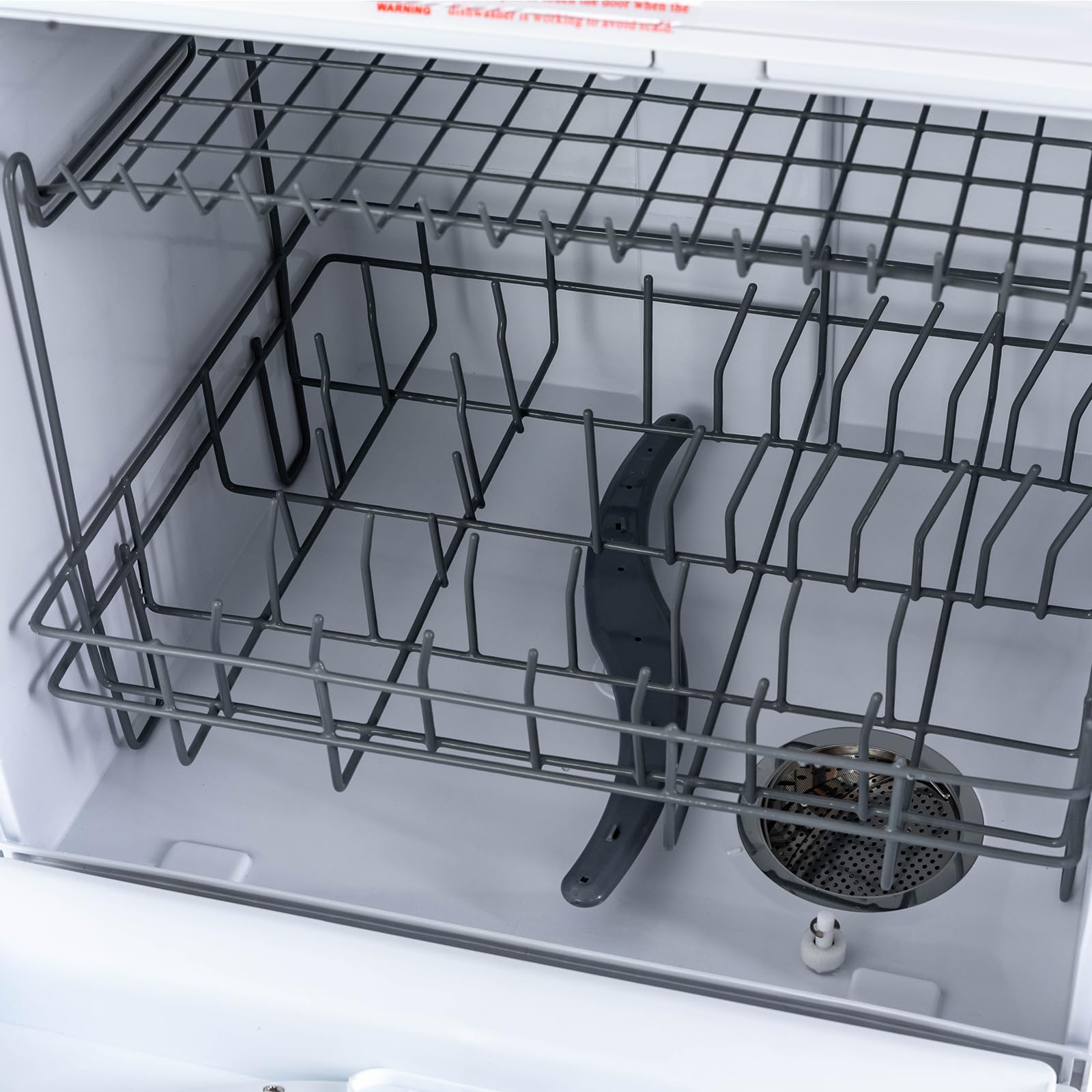 Countertop Dishwasher, Portable compactDishwasher with 7L Built-in Water Tank, No Hookup Needed, 5 Programs, 360° Dual Spray, Air-Dry Function, Mini Dishwasher for Apartments & RV combo travel