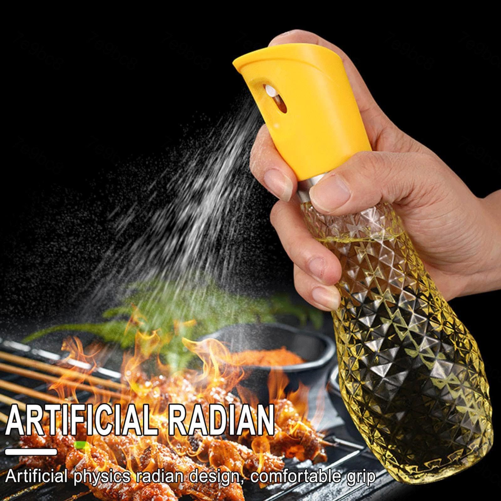 FBITE Kitchen Spray Bottle, Oil Mister, 260ml Spritzer Bottles Edible Oil Spray for BBQ,Salad,Baking,Grill