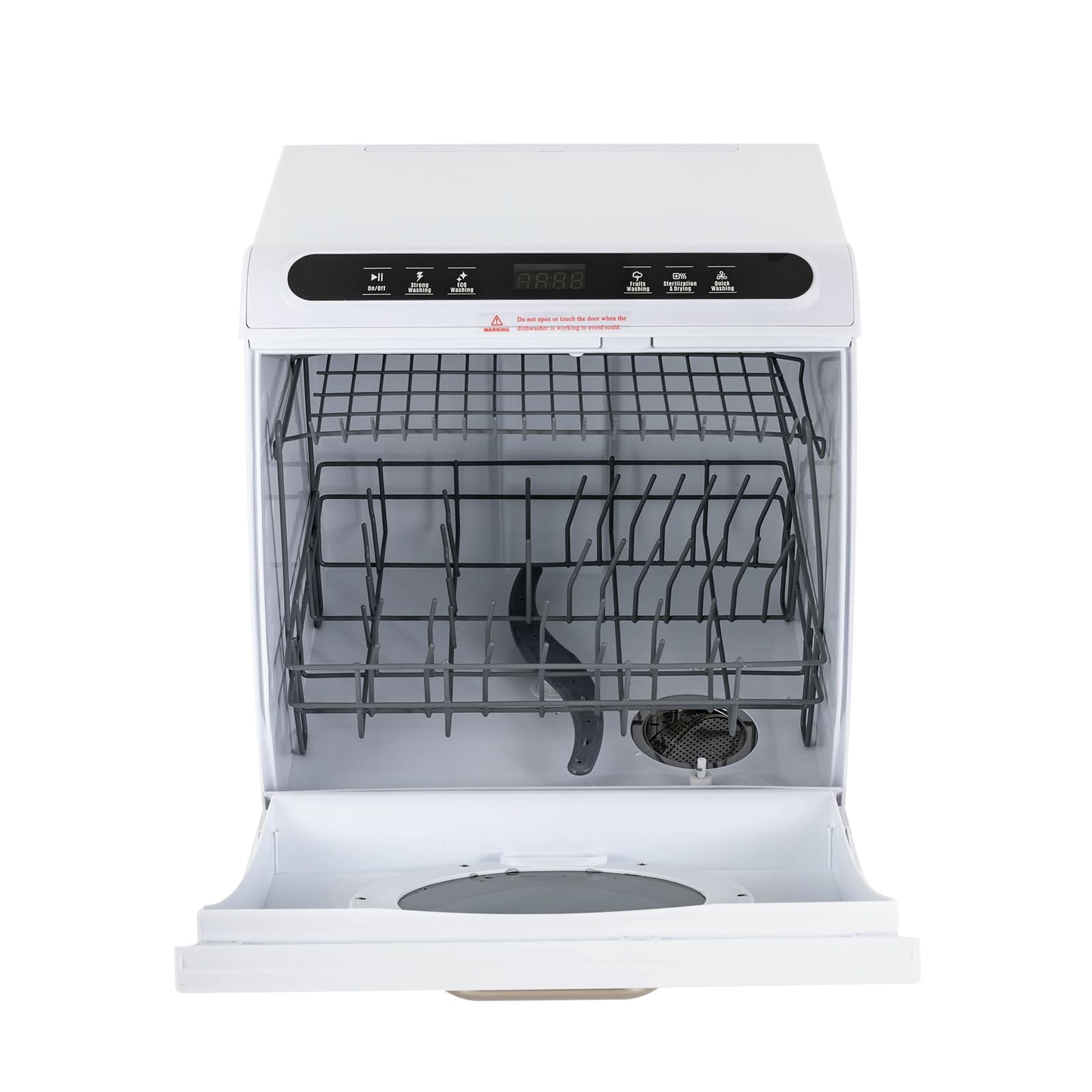 Countertop Dishwasher, Portable compactDishwasher with 7L Built-in Water Tank, No Hookup Needed, 5 Programs, 360° Dual Spray, Air-Dry Function, Mini Dishwasher for Apartments & RV combo travel