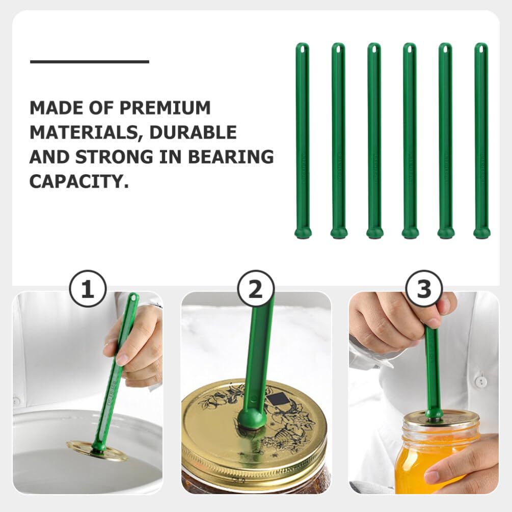 6pcs With Magnetic Can Lifter Jar Lifting Tool Professional Canning Lifters Scald-proof Canning Lid Lifters Portable Jar Lifter Household Canning Lid Lifter Kitchen Supplies