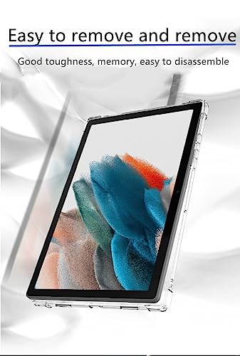 Clear Case Compatible with Samsung Galaxy Tab A8 10.5" SM-X200 X205 2022 2021 Transparent TPU Ultra-Thin Protective Cover (Color : Transparent, Size : A8 10.5 SM-X200)