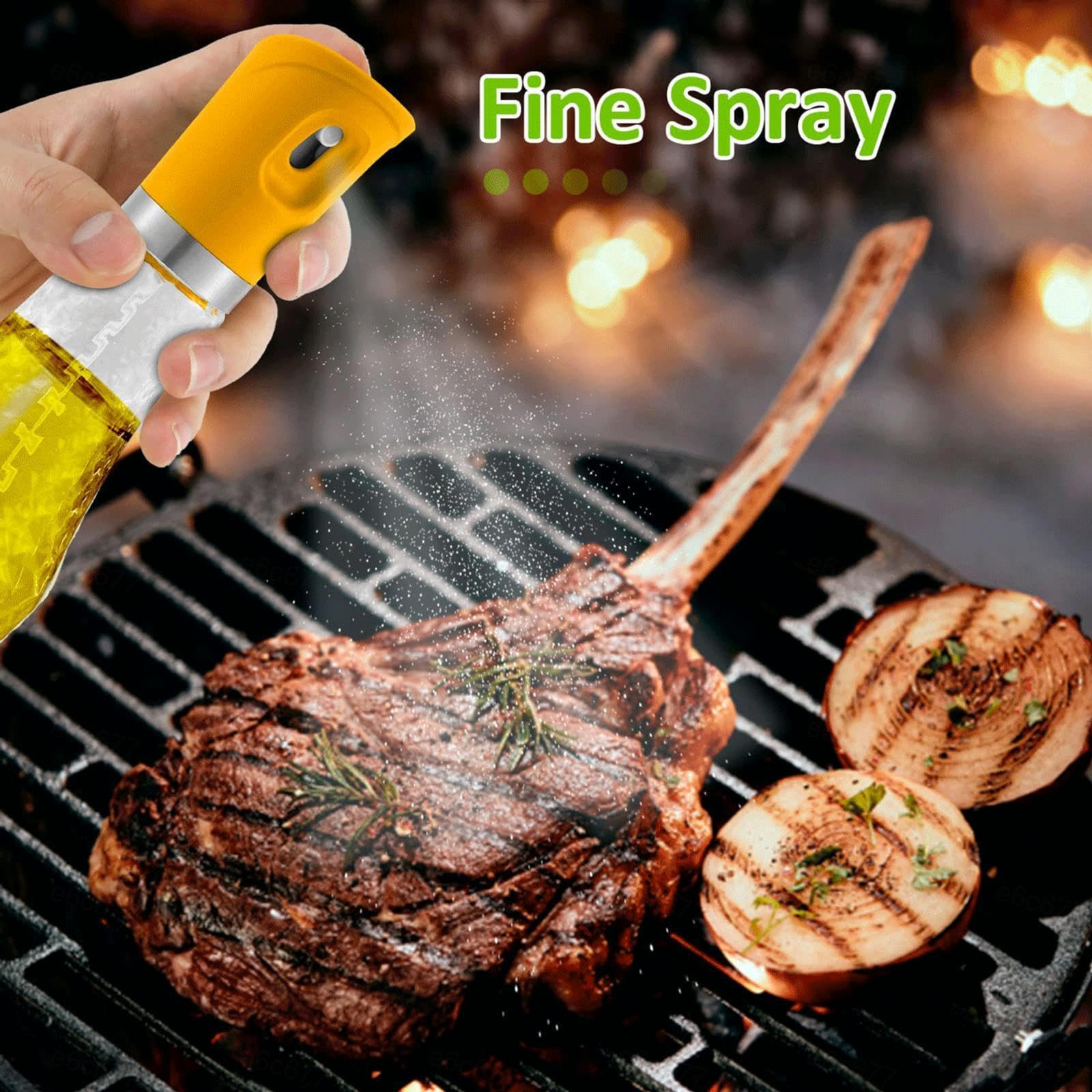 FBITE Kitchen Spray Bottle, Oil Mister, 260ml Spritzer Bottles Edible Oil Spray for BBQ,Salad,Baking,Grill