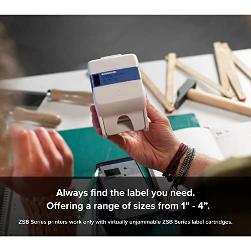 Zebra ZSB-DP14N ZSB Series 4" Small Business Label Printer, Direct Thermal Only, 300 DPI, Cloud Connected WiFi Bluetooth, Home Office Wireless Labeling for Address, Folders, Shipping, Barcodes,JTTANDS
