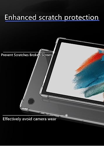 Clear Case Compatible with Samsung Galaxy Tab A8 10.5" SM-X200 X205 2022 2021 Transparent TPU Ultra-Thin Protective Cover (Color : Transparent, Size : A8 10.5 SM-X200)