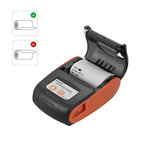 ERYUE Thermal Printer, PT-210 Portable Thermal Printer Handheld 58mm Receipt Printer for Retail Stores Restaurants Factories Logistics