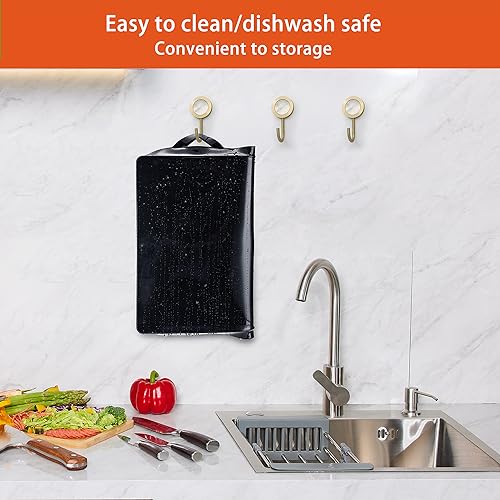 Upgraded Silicone Griddle Mat for Blackstone 22 Inch Griddle, Blackstone Griddle Mat 22 inch, Heavy Duty Food Grade Blackstone Griddle Accessories Protect Grill from Insects, Debris and Rust,Black