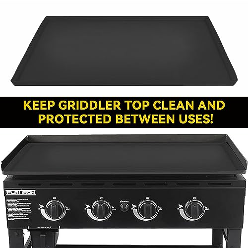 Ezebesta Silicone Griddle Mat for Blackstone 28 Inch Griddle，Protective Cover Mats Blackstone Griddle Top，Covers for Blackstone Protector Outdoor-Black