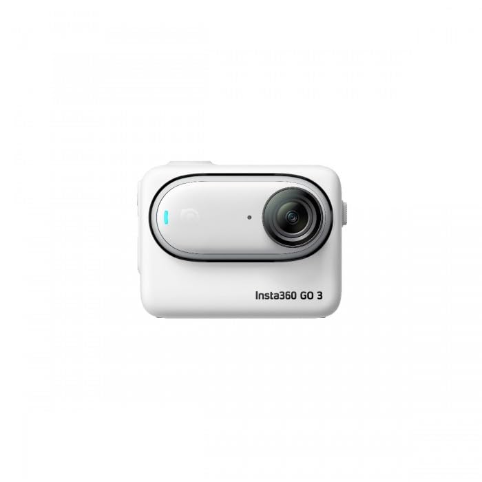 Insta360 GO 3 (128GB) – Small & Lightweight Action Camera, Portable and Versatile, Hands-Free POV, Mount Anywhere, Stabilization, Multifunctional Action Pod, Waterproof, for Travel, Sports, Vlog
