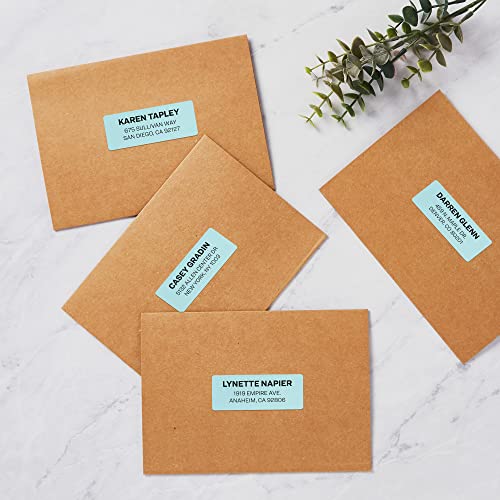 Avery Printable Address Labels with Sure Feed, 1" x 2-5/8", Pastel Blue, 750 Blank Mailing Labels (5980)