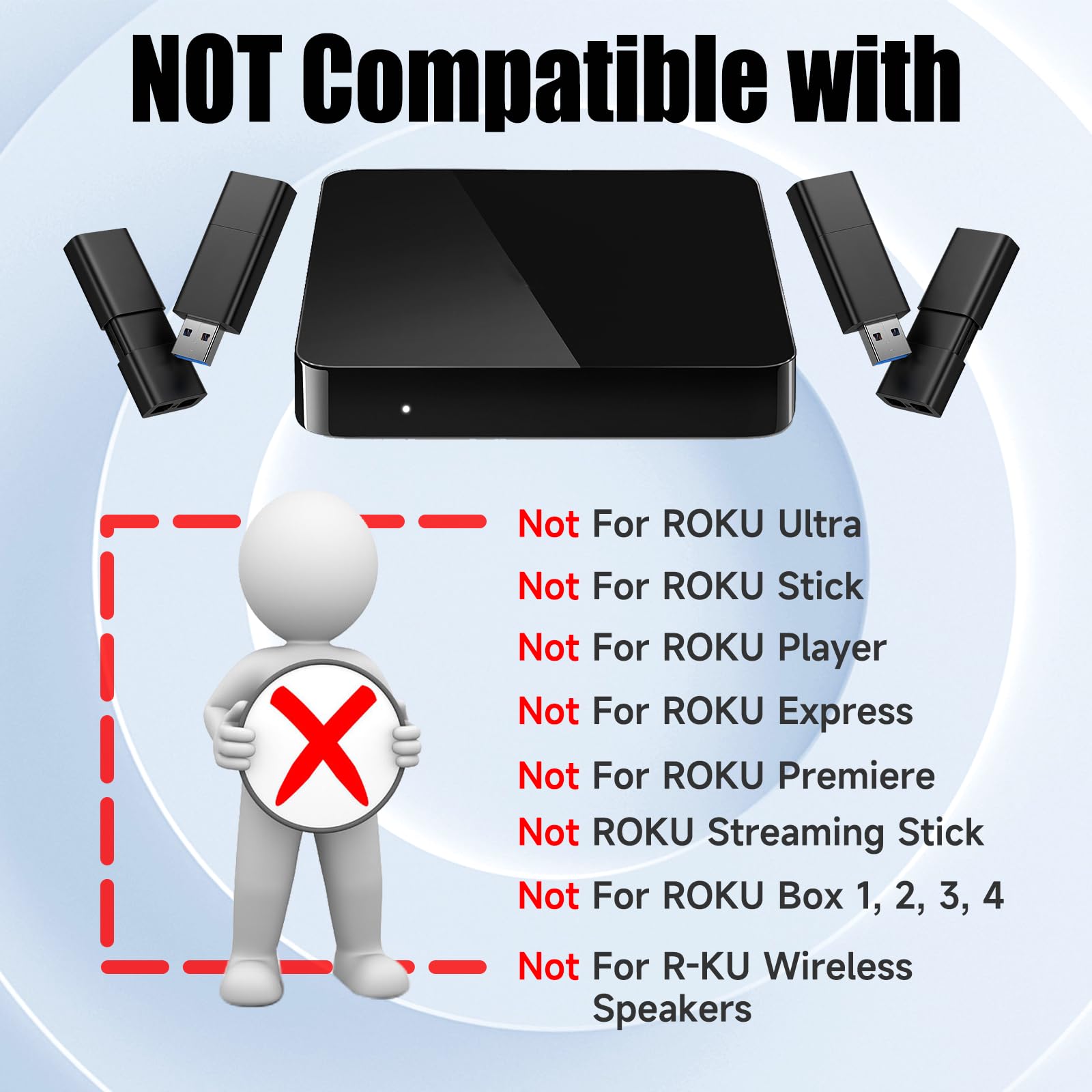 New Universal TV Remote Control for Roku TV, for TCL/Hisense/Sharp/Philibs/Onn/Element/Insignia Roku TV with Soft Case (NOT for Roku Stick or Box) (Pack of 2)