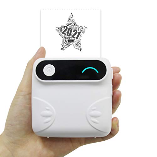 VIBY Mini BT Pocket Printer Portable Instant Mobile Printer Thermal Paper Receipt Printer for Android iOS Smartphone Windows