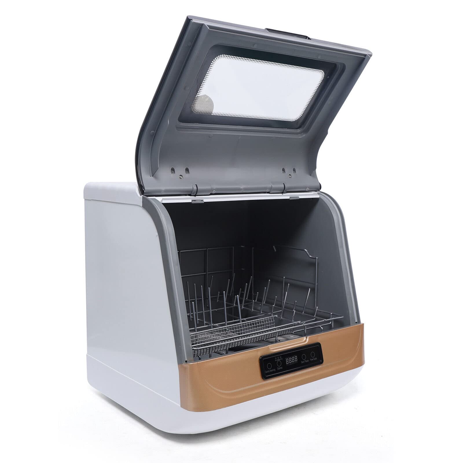 CNCEST Desktop Dishwasher, Portable Countertop Dishwasher, 5l Large Capacity 4 Kinds Of Washing Programs And Air Dry Dishwasher, Suitable For Apartment, Dormitory And Rv Use.