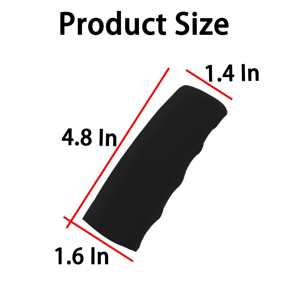 BESULEN Car Handbrake Cover, Silicone Anti-Slip Hand Brake Sleeve, Wave Shaped Decorative Protector for Car Brake Lever, Car Interior Accessories Comfortable Handbrake Grip Cover(Black)