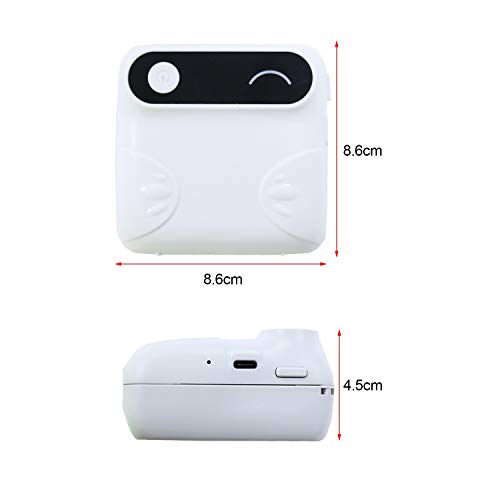 VIBY Mini BT Pocket Printer Portable Instant Mobile Printer Thermal Paper Receipt Printer for Android iOS Smartphone Windows