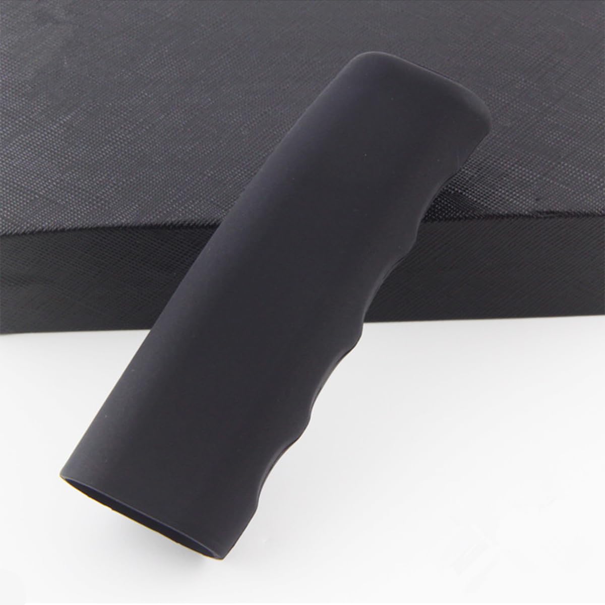 BESULEN Car Handbrake Cover, Silicone Anti-Slip Hand Brake Sleeve, Wave Shaped Decorative Protector for Car Brake Lever, Car Interior Accessories Comfortable Handbrake Grip Cover(Black)
