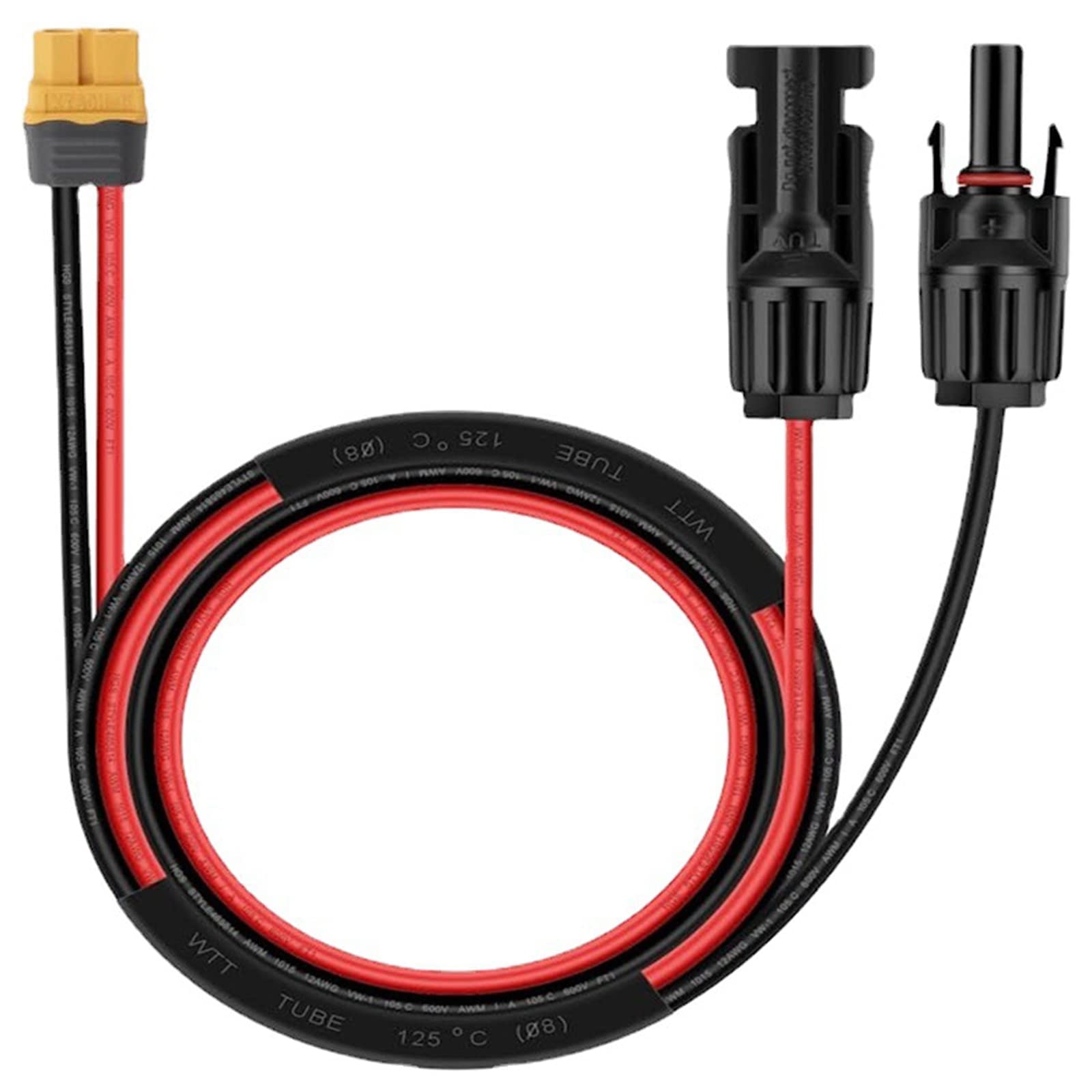 SHENGANG 1M 12AWG XT60 Female Solar Panel Connection Cable Charging Cable Solar Generator Solar Power Supplies