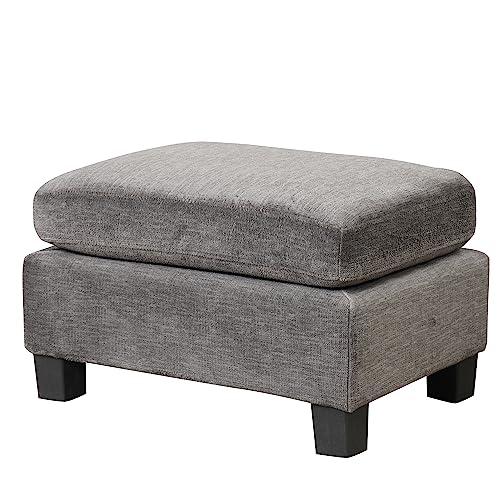Elegant Sectional Sofa Couch with Movable Ottoman and Right Side Chaise Lounge ,U-Shaped Corner Velvet Upholstered Sectional & Couch W/ 3 Pillows for Home Office Apartment Living Room Furniture Sets