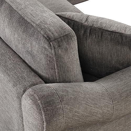 Elegant Sectional Sofa Couch with Movable Ottoman and Right Side Chaise Lounge ,U-Shaped Corner Velvet Upholstered Sectional & Couch W/ 3 Pillows for Home Office Apartment Living Room Furniture Sets