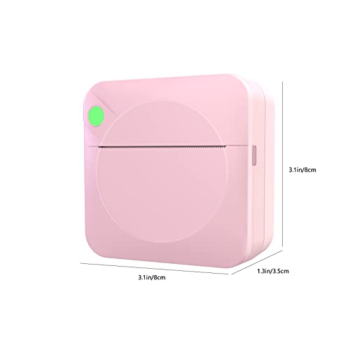 Ink-Less, Smooth & Fast Printing Mini Pocket Photo Printe-r—Portable Thermal Printe-r Bluetooth Label Memo Receipt Instant Sticker Printe-r Small Smartphone Printe-r for Phone