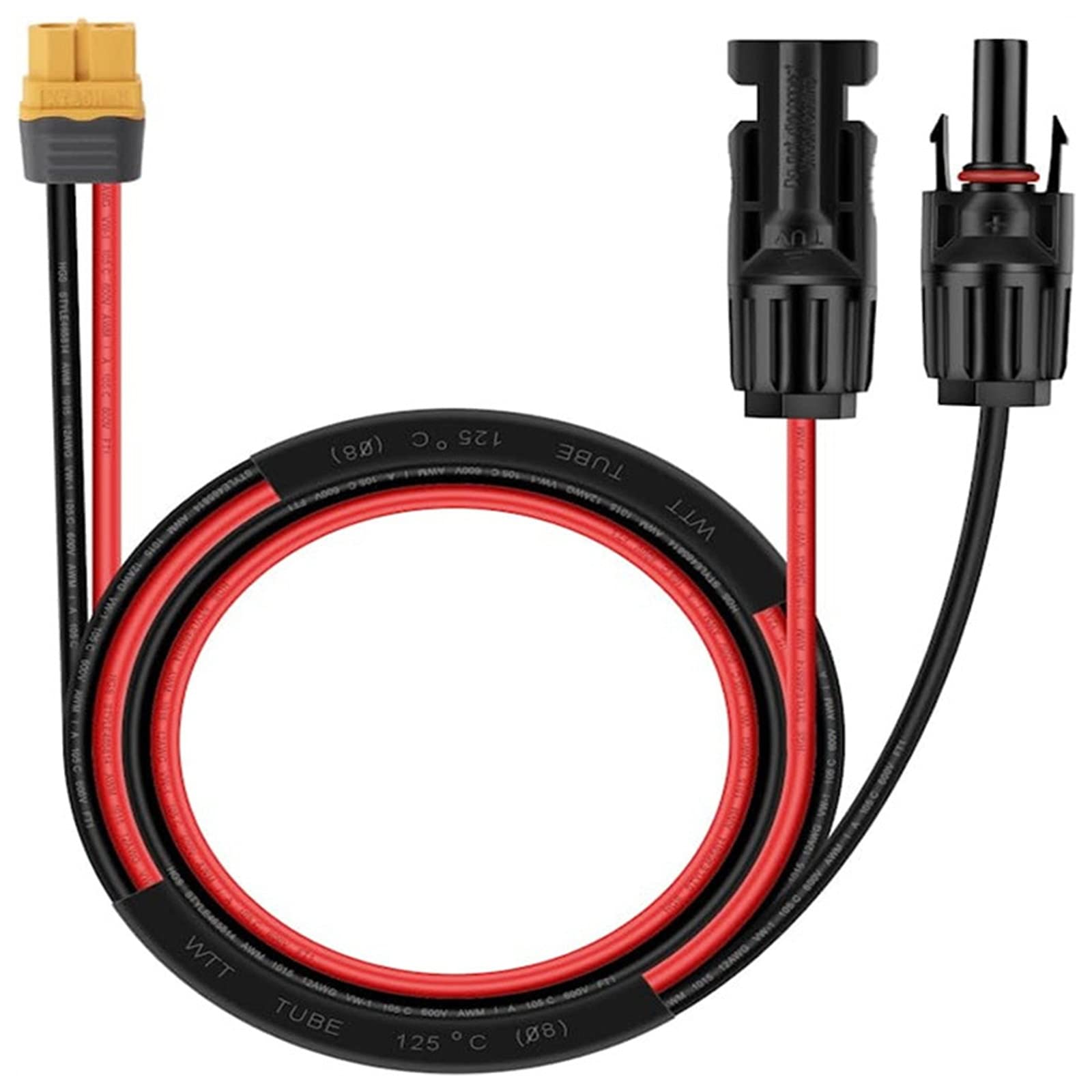 SHENGANG 1M 12AWG XT60 Female Solar Panel Connection Cable Charging Cable Solar Generator Solar Power Supplies