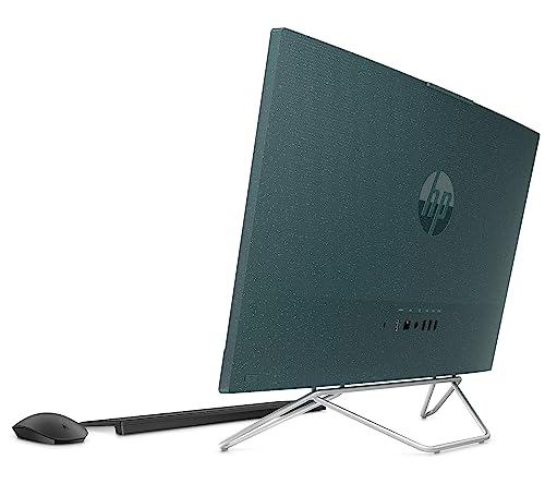 HP 2023 All-in-One AIO Desktop 23.8" FHD IPS Touch 10-Core Intel Core i5-1235U Iris Xe Graphics 64GB DDR4 2TB SSD WiFi AX RJ45 HDMI Webcam Wireless Mouse KB Starry Forest Windows 11 Pro w/RE USB