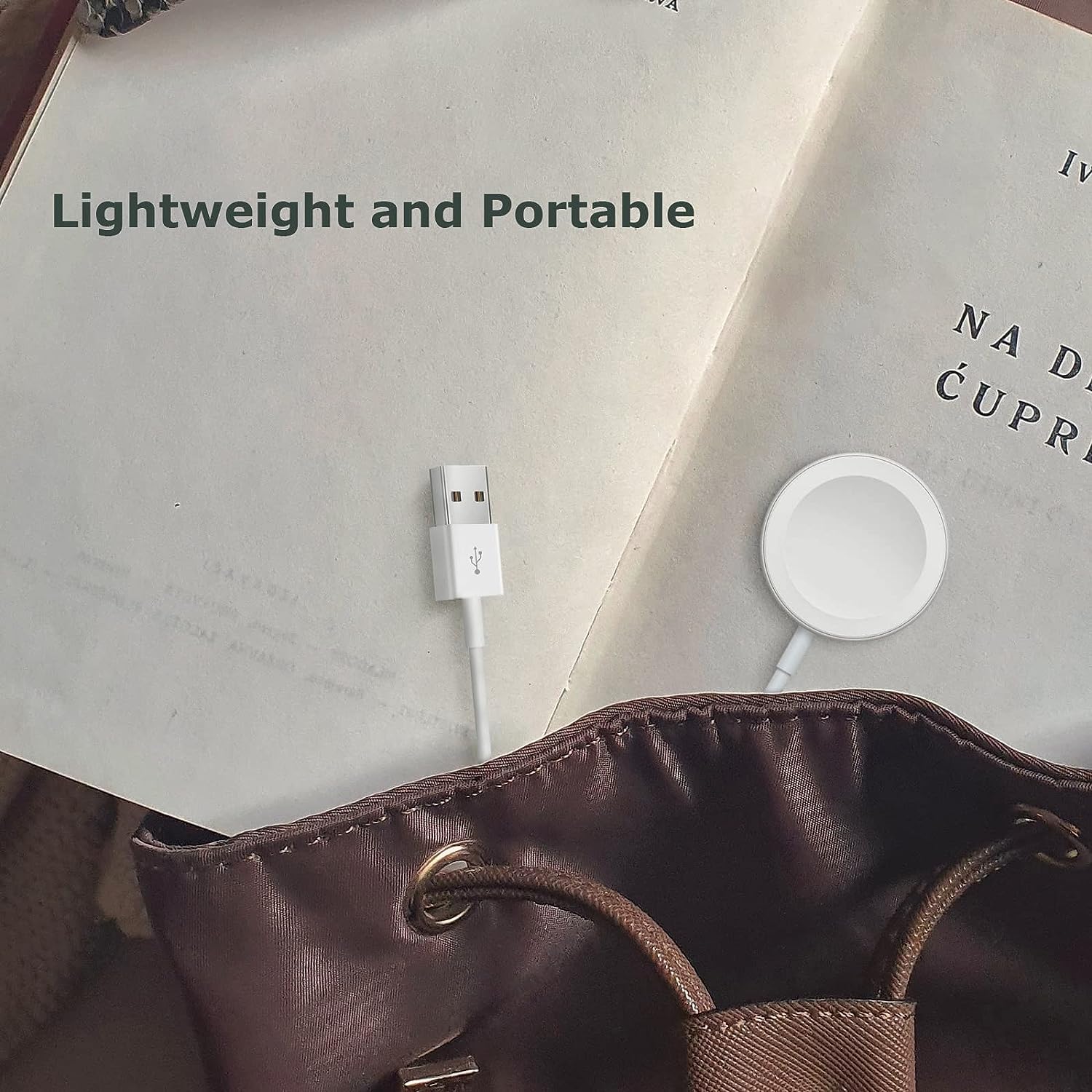 Short Watch Charger for Apple Watch Charger, USB A Short iWatch Charging Cable Short Cord Compatible with Apple Watch Series 9 8 7 6 SE 5 4 3 2 1,Ultra (1FT/0.3M)