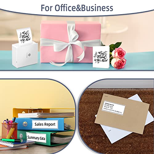Phomemo Picture Printer, M02 Mini Pocket Printer for iPhone Android, Great for Early Education, Study Notes, Journal, Receipts, Notes,Lists, QR Codes