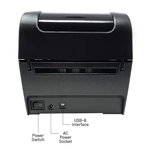 TSC - B07CKVB3C7 DA210 Desktop Direct Thermal Label Printer - 4.25", 203 dpi - USB 2.0, Black, 11 x 7.6 x 7.2 inches