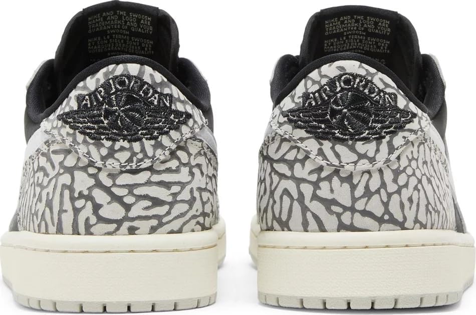 Men's Jordan 1 Retro Low OG (CZ0790 001) - 9 Black/Muslin/Tech Grey/White